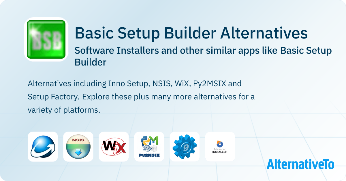 Basic Setup Builder Alternatives: Top 12 Software Installers & Similar ...