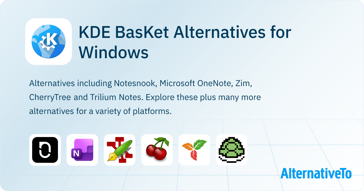 KDE BasKet Alternatives for Windows: Top 12 Note-taking Tools ...