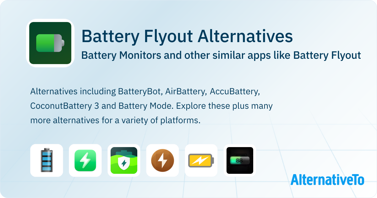 Battery Flyout Alternatives: Top 13 Battery Monitors & Similar Apps ...