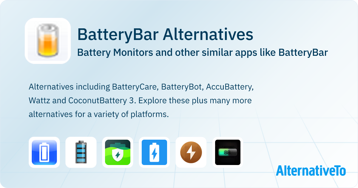 BatteryBar Alternatives: Top 12 Battery Monitors & Similar Apps ...