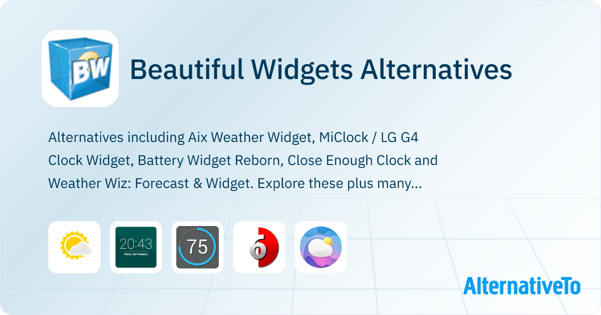 Beautiful Widgets Alternatives - Explore Similar Apps | AlternativeTo