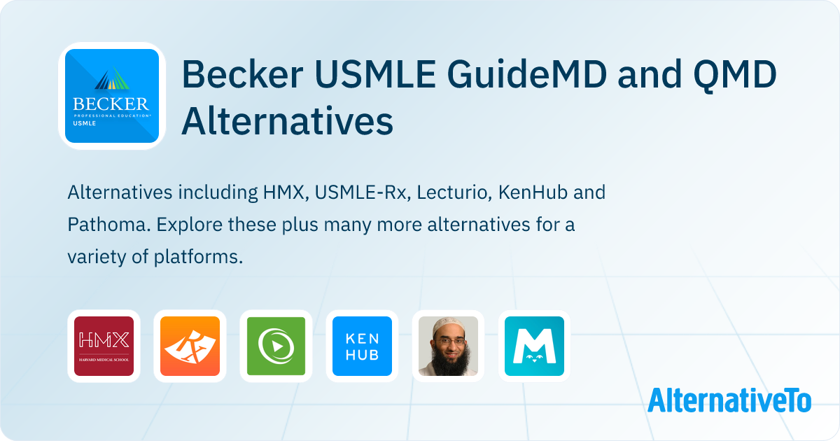 Becker USMLE GuideMD and QMD Alternatives - Explore Similar Apps ...