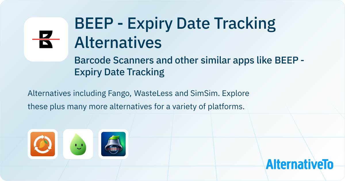 BEEP - Expiry Date Tracking Alternatives: Top 1 Barcode Scanners ...