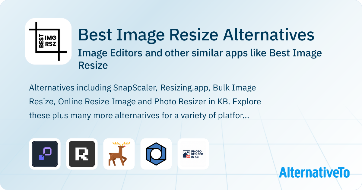 Best Image Resize Alternatives: Top 5 Image Editors & Similar Websites ...