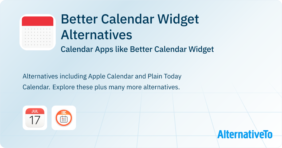 Better Calendar Widget Alternatives: Top 2 Calendar & Similar Apps ...