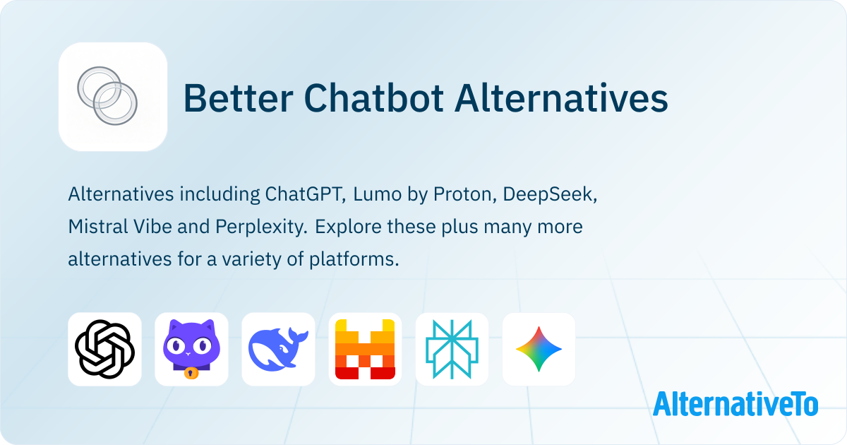 Better Chatbot Alternatives - Explore Similar Sites & Apps | AlternativeTo