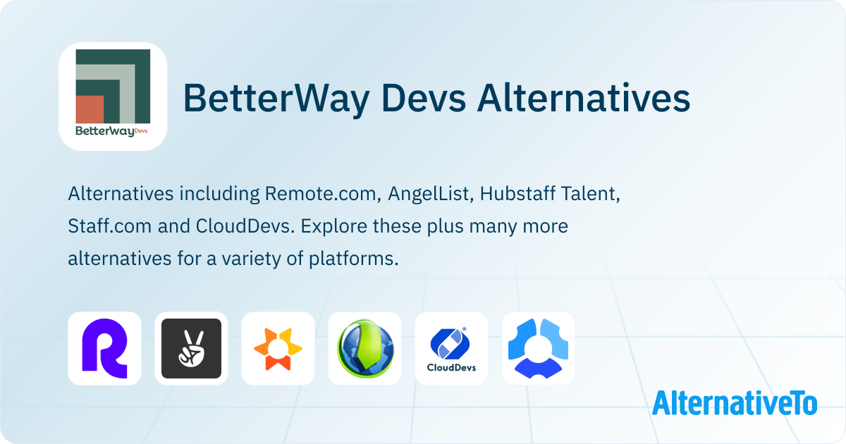 BetterWay Devs Alternatives - Explore Similar Sites & Apps | AlternativeTo