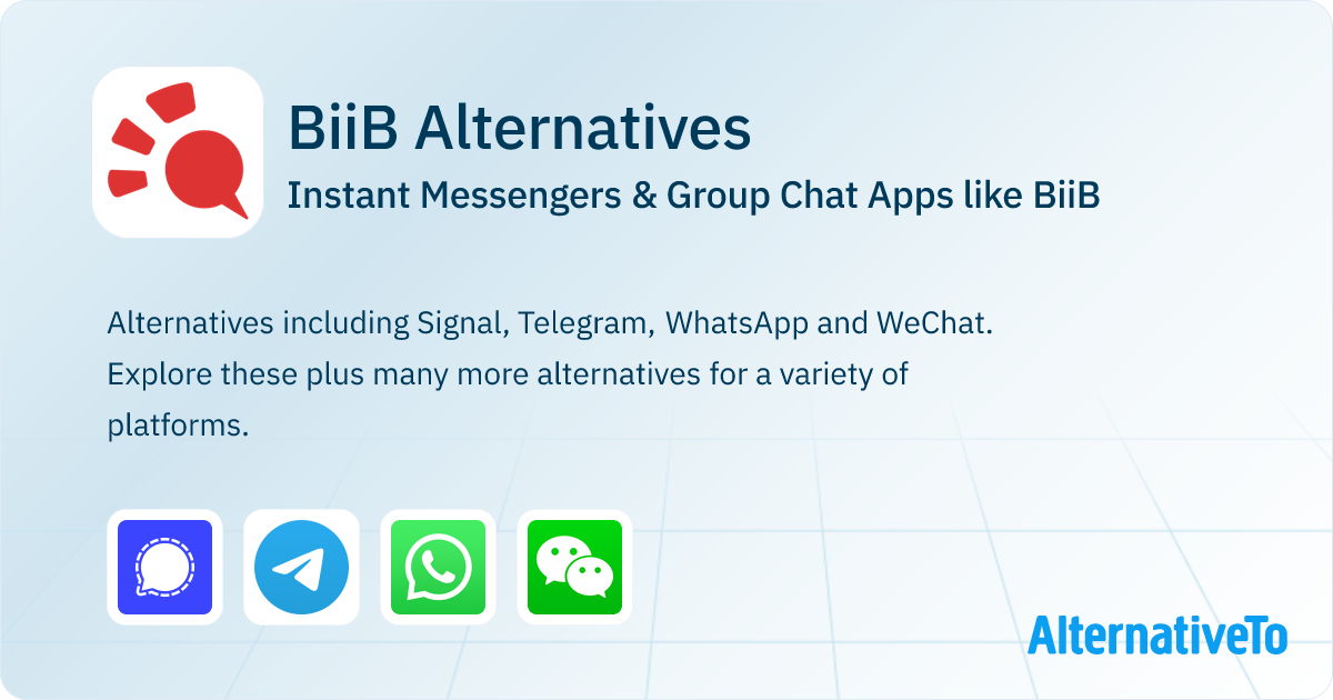 BiiB Alternatives: Top 4 Instant Messengers & Group Chat Apps ...
