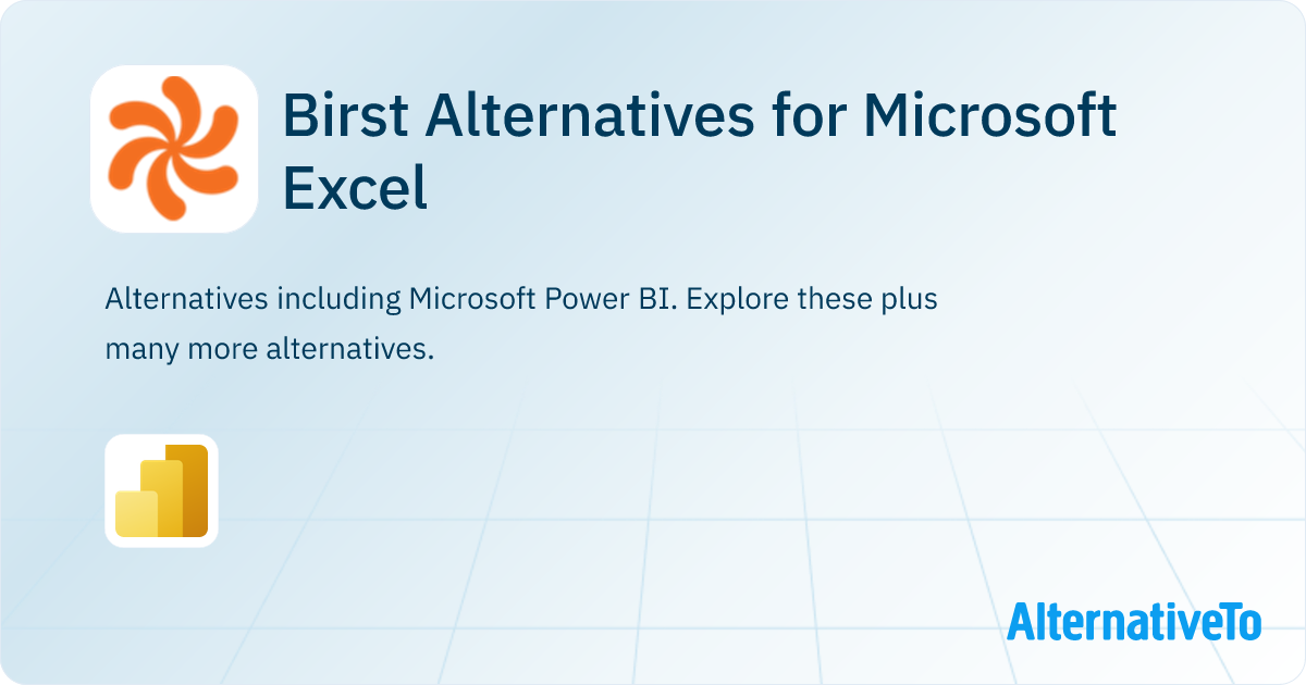 Birst Competitors for Microsoft Excel: Top 1 Alternative Business ...