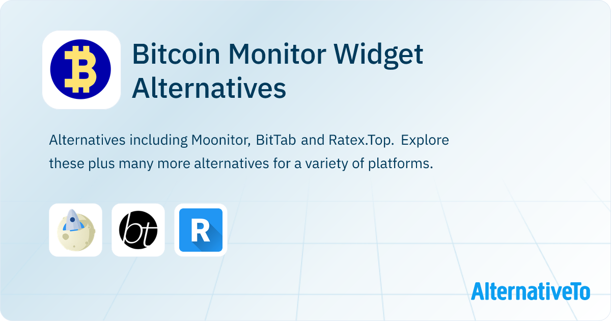 Bitcoin Monitor Widget Alternatives - Explore Similar Software ...
