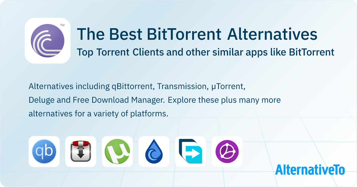 Best BitTorrent Alternatives: Top Torrent Clients in 2026 | AlternativeTo