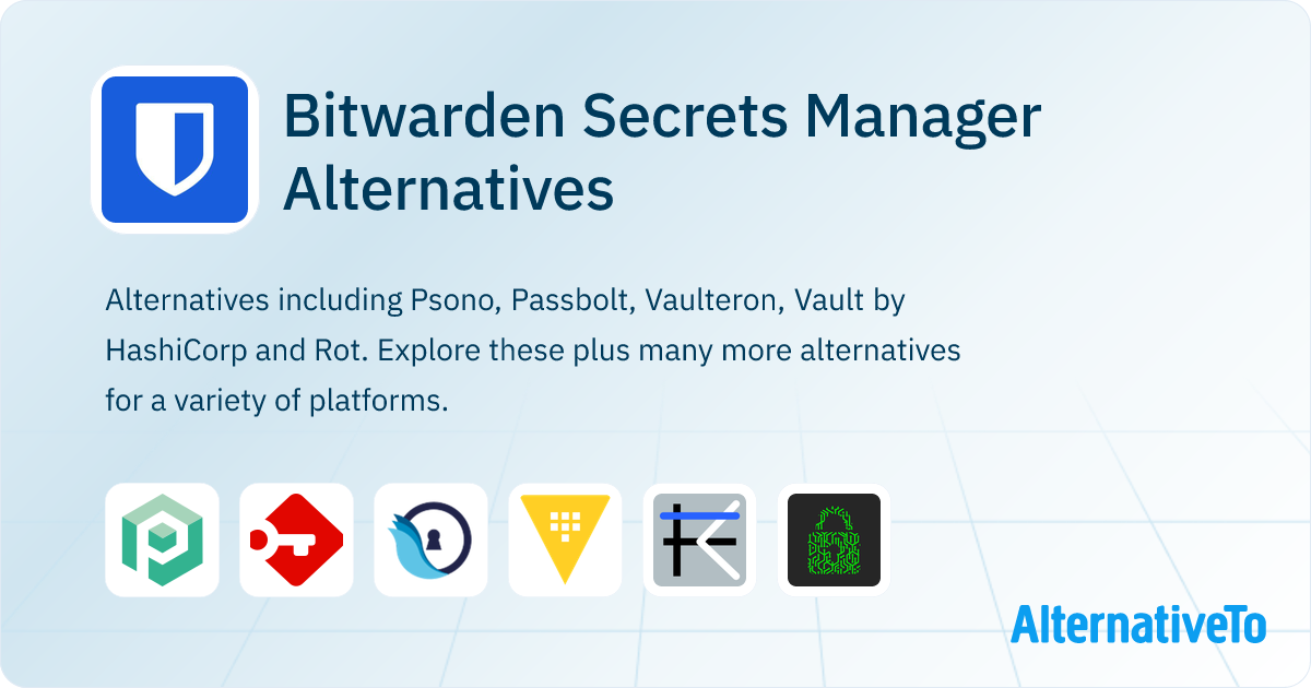 Bitwarden Secrets Manager Alternatives - Explore Similar Sites & Apps ...