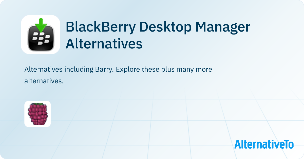 BlackBerry Desktop Manager Alternatives - Explore Similar Software ...