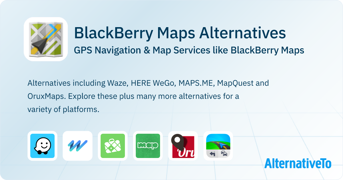 BlackBerry Maps Alternatives: Top 18 GPS Navigation Services ...
