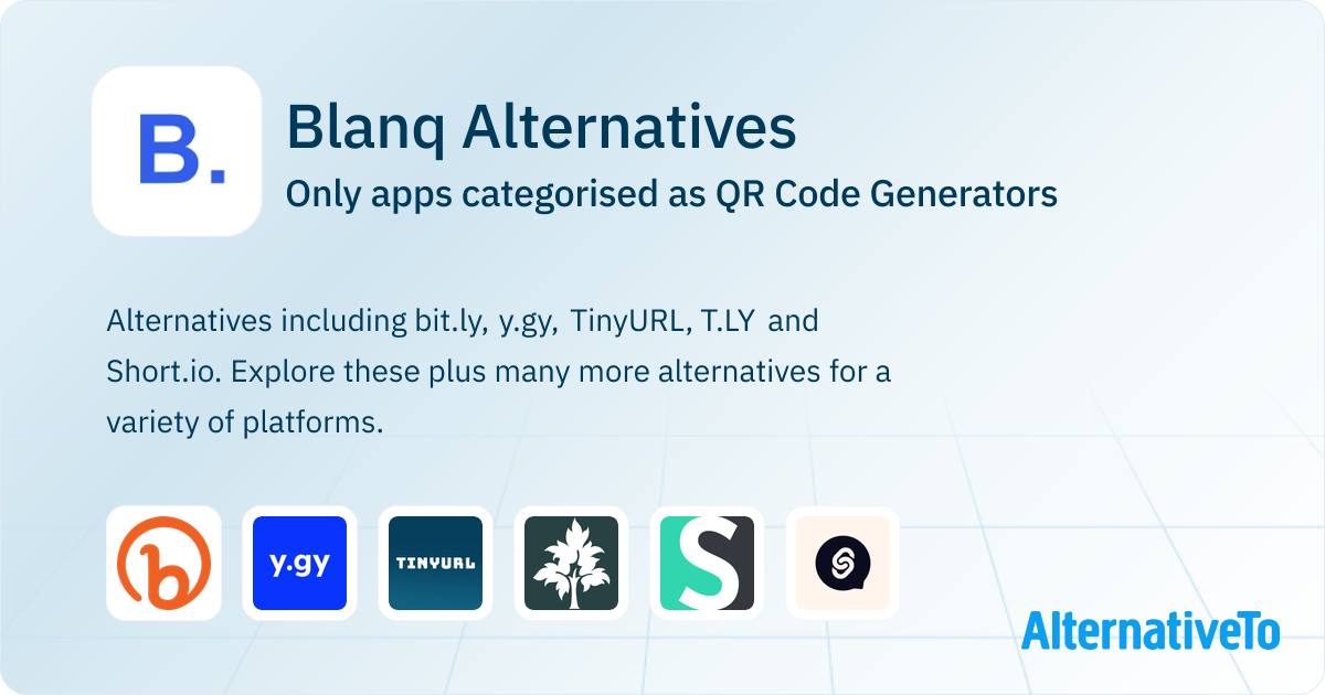 Blanq Alternatives: Top 9 QR Code Generators | AlternativeTo