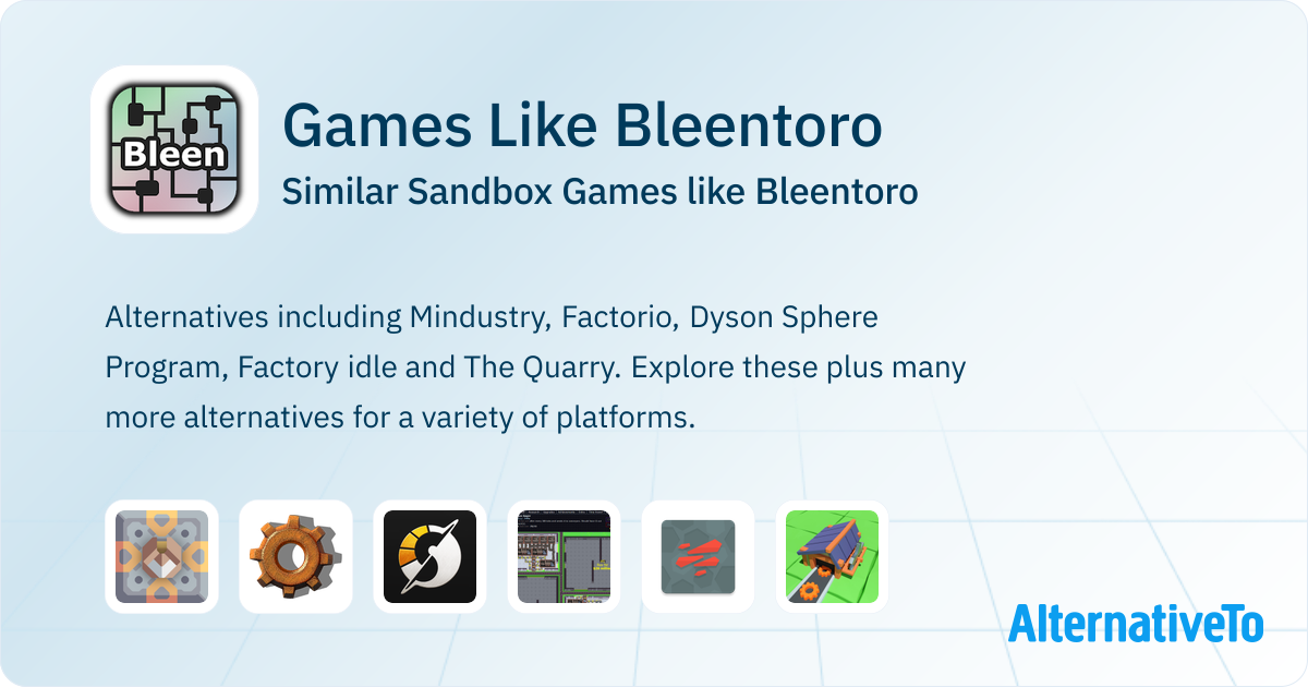 Games Like Bleentoro: Similar Sandbox Games | AlternativeTo