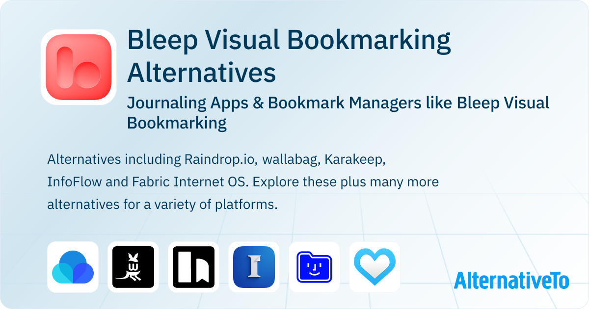Bleep Visual Bookmarking Alternatives: Top 12 Bookmark Managers ...