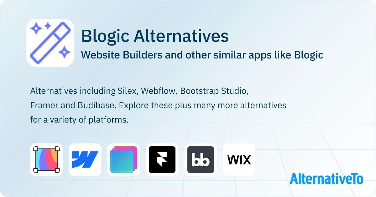 Blogic Alternatives: Top 12 Website Builders & Similar Apps | AlternativeTo