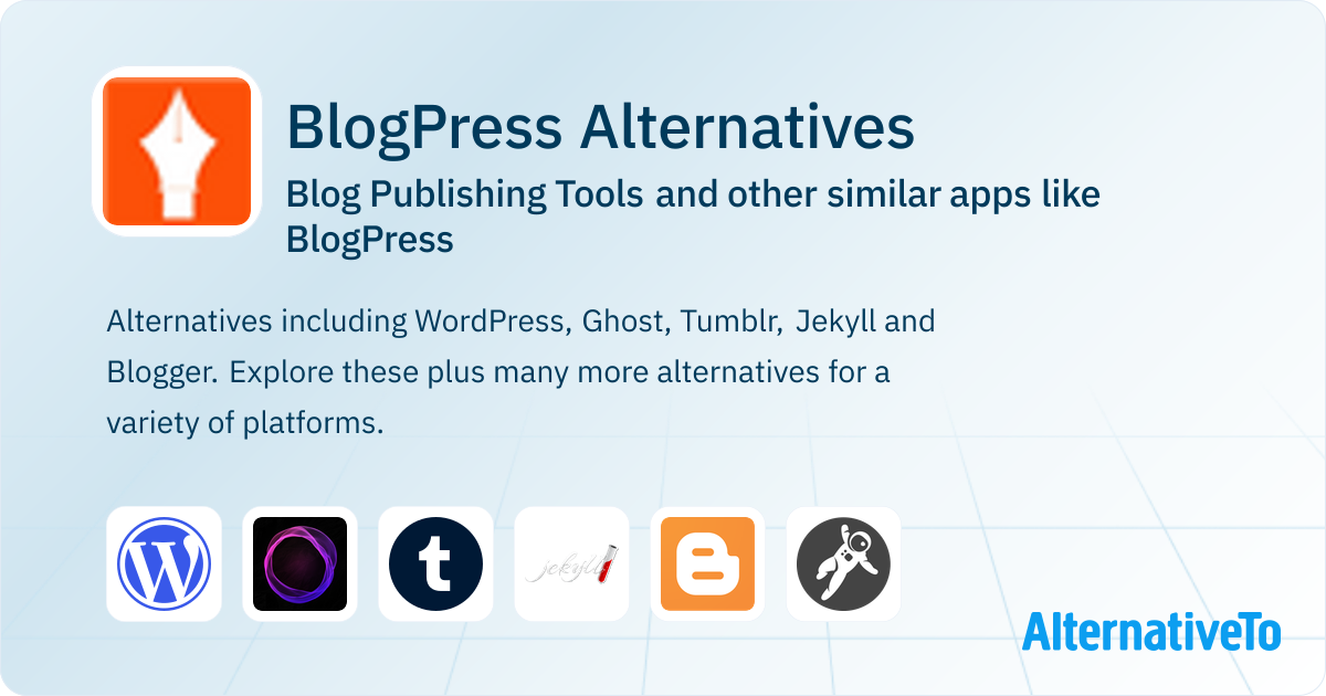 BlogPress Alternatives: Top 12 Blog Publishing Tools & Similar Apps ...