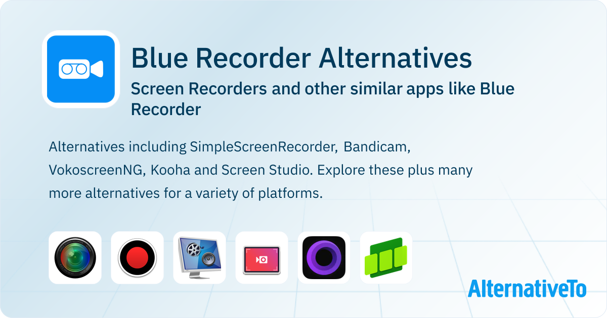 Blue Recorder Alternatives: Top 14 Screen Recorders & Similar Apps ...