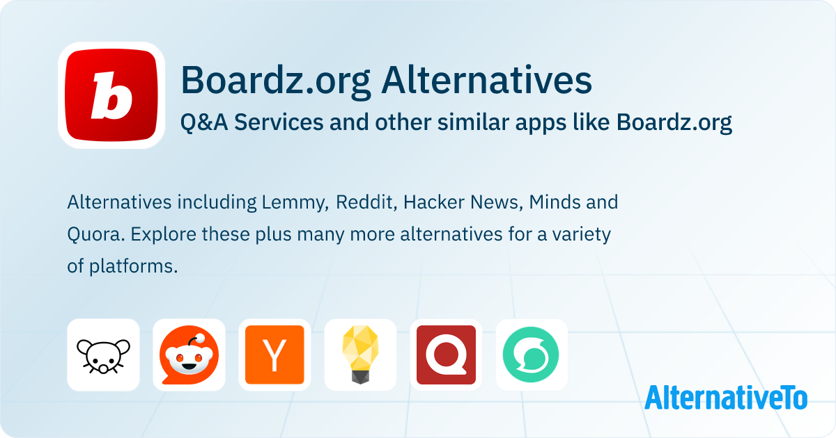 Boardz.org Alternatives: Top 19 Q&A Services & Similar Websites ...