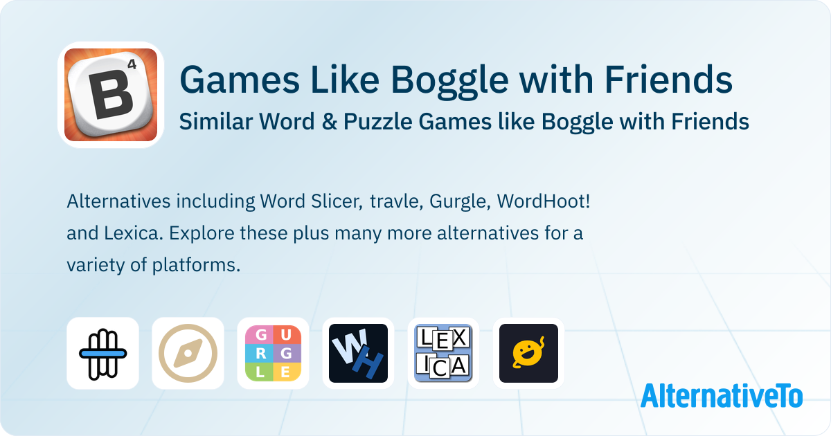 Games Like Boggle with Friends: Similar Word Games | AlternativeTo