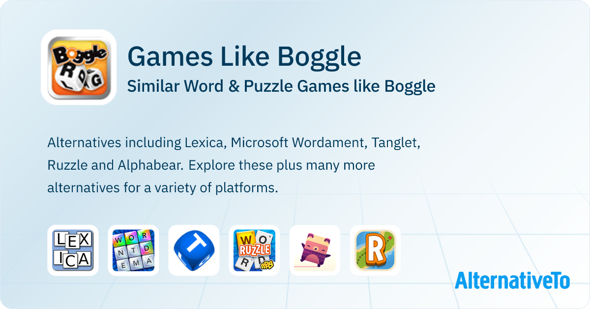 Games Like Boggle: Similar Word & Puzzle Games | AlternativeTo