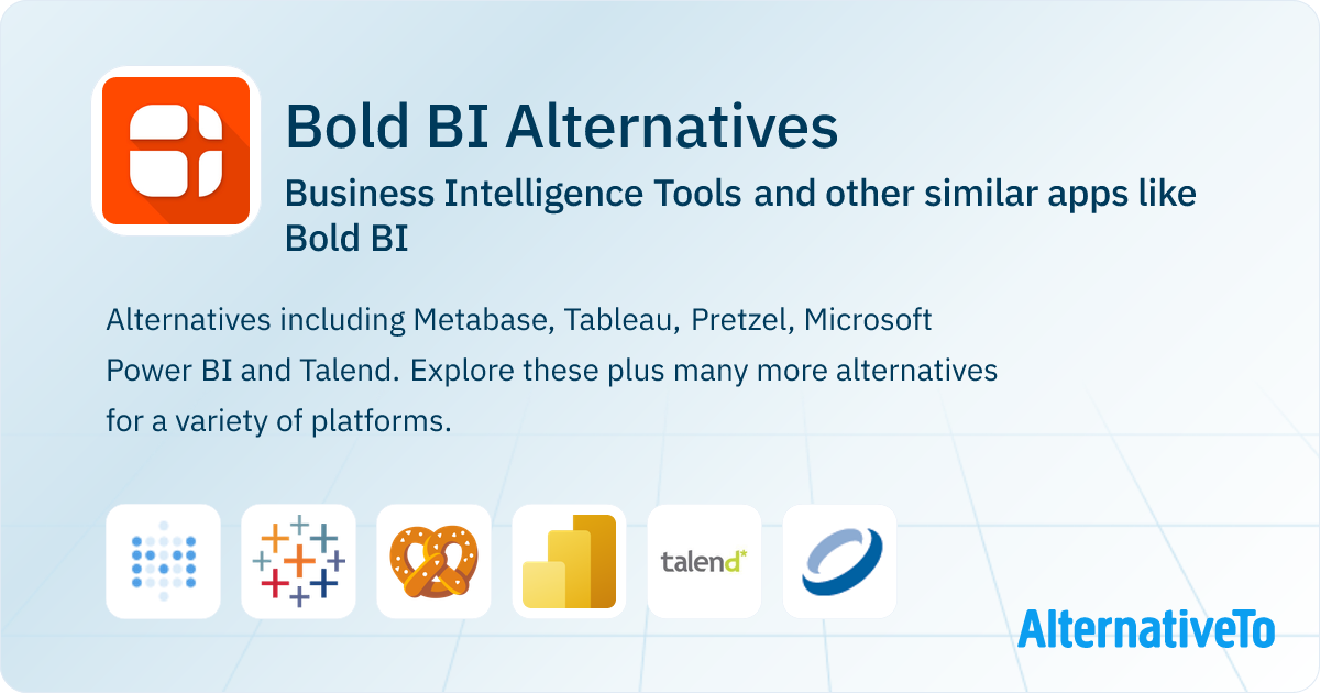 Bold BI Competitors: Top 12 Alternative Business Intelligence Tools ...