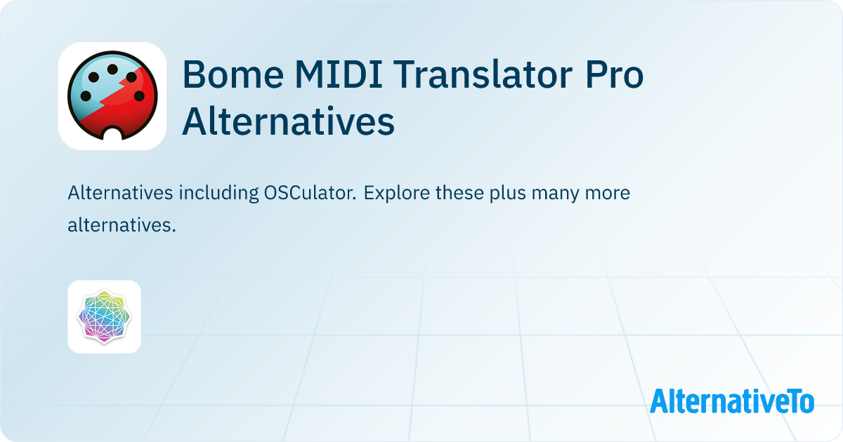 Bome MIDI Translator Pro Alternatives - Explore Similar Software ...