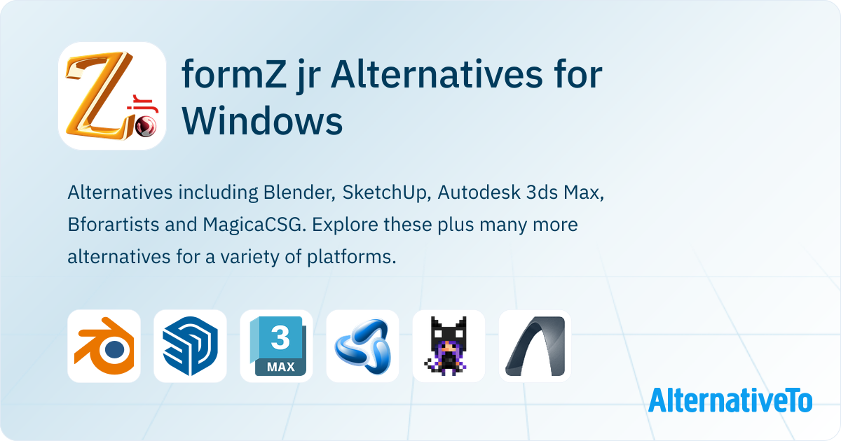 formZ jr Alternatives for Windows: Top 19 3D Modelers & Similar Apps ...