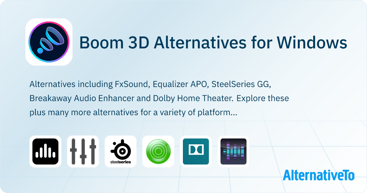 Boom 3D Alternatives for Windows | AlternativeTo