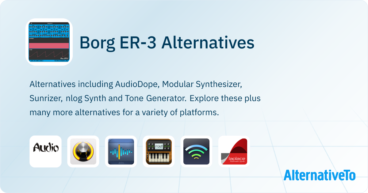 Borg ER-3 Alternatives - Explore Similar Software | AlternativeTo