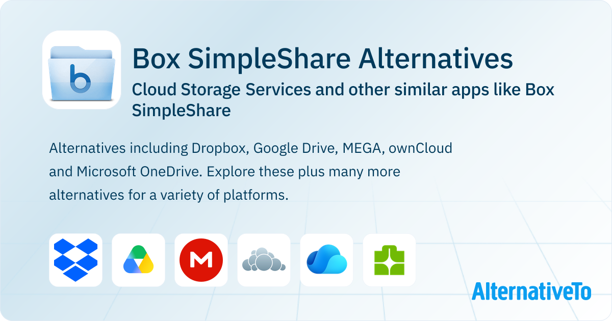 Box SimpleShare Alternatives: Top 12 Cloud Storage Services & Similar ...