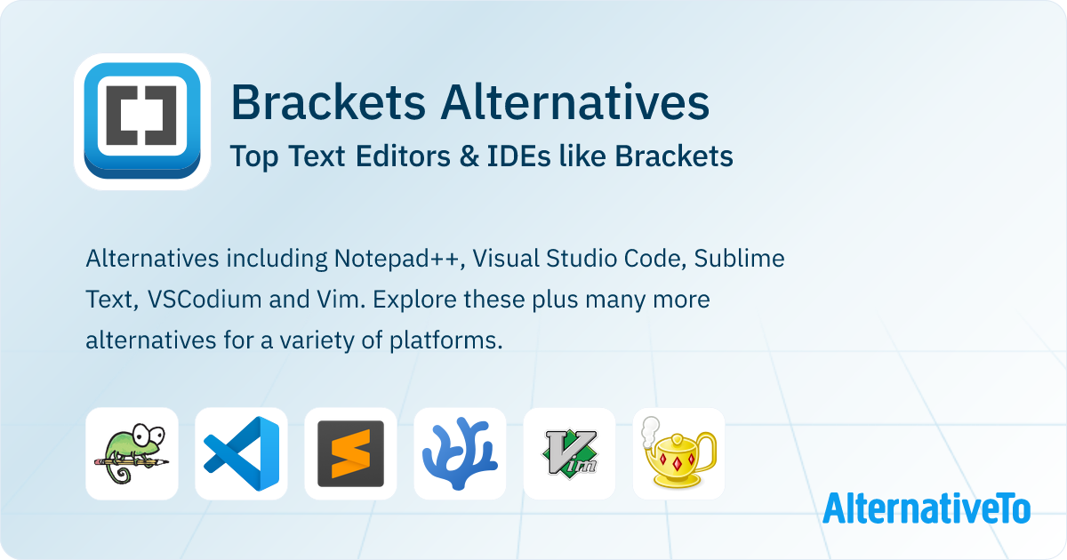 Great Brackets Alternatives: Top Text Editors & IDEs in 2024 ...