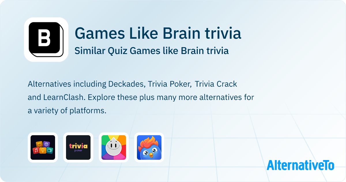 Games Like Brain trivia: Similar Quiz Games 2026 | AlternativeTo