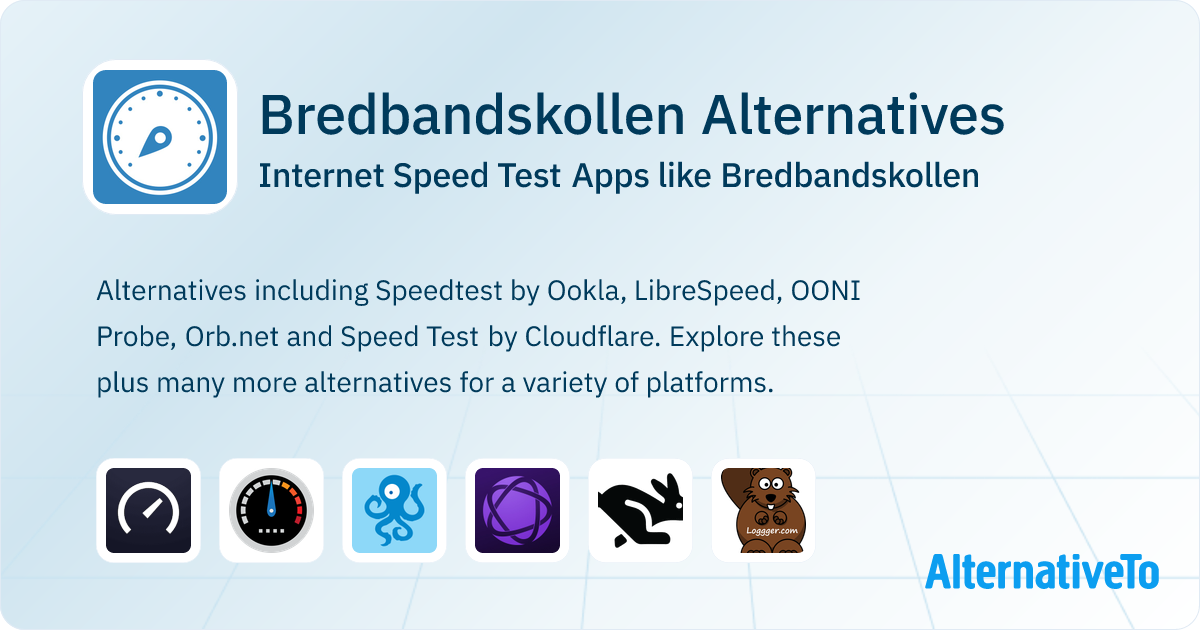 Bredbandskollen Alternatives: Top 20 Internet Speed Test & Similar Apps ...
