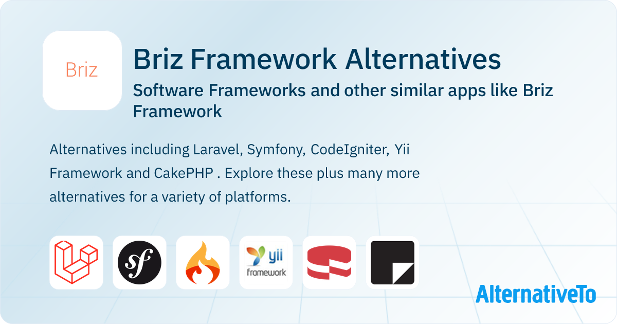 Briz Framework Alternatives: Software Frameworks & Similar Apps - Page ...