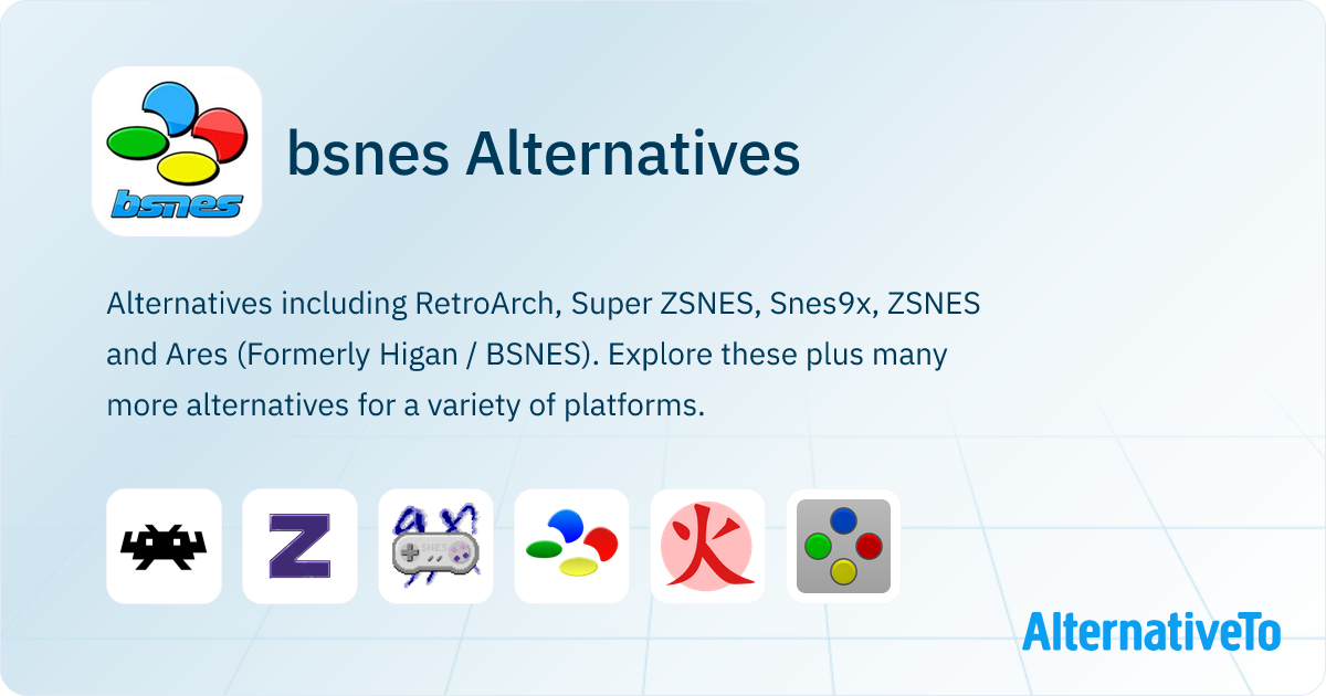 bsnes Alternatives - Explore Similar Software | AlternativeTo