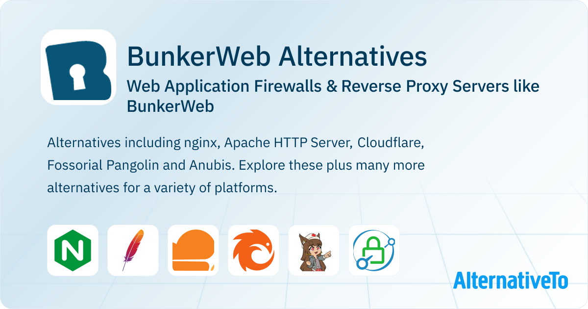 BunkerWeb Alternatives: Top 12 Web Application Firewalls | AlternativeTo