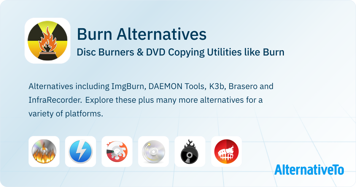Burn Alternatives: Top 12 Disc Burners & DVD Copying Utilities ...