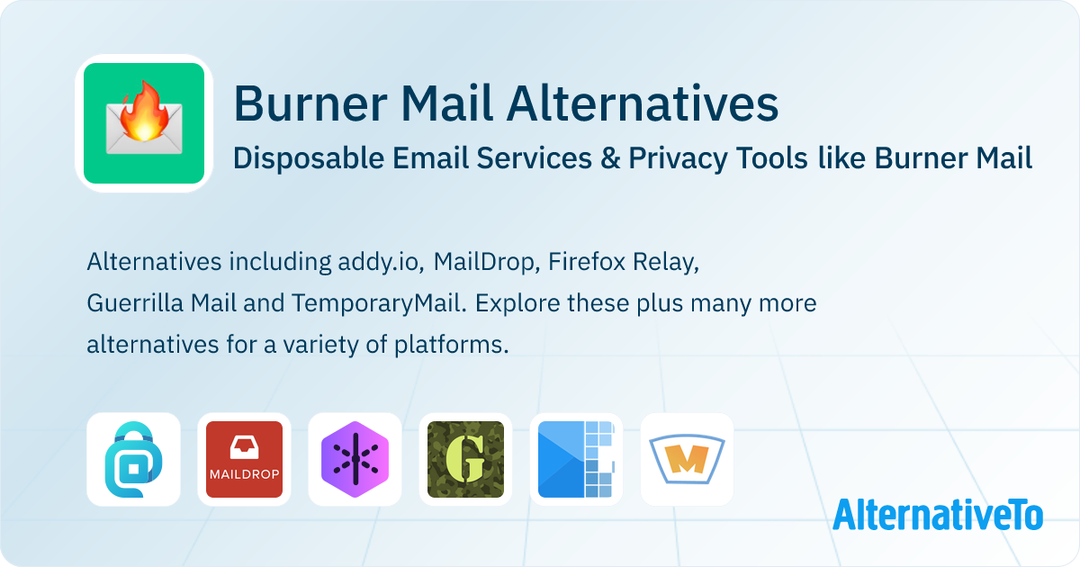 Burner Mail Alternatives: Top 12 Disposable Email Services | AlternativeTo