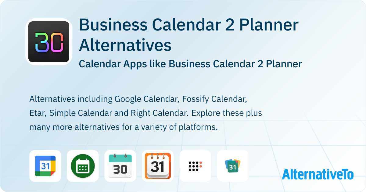 Business Calendar 2 Planner Alternatives: Top 12 Calendar & Similar ...