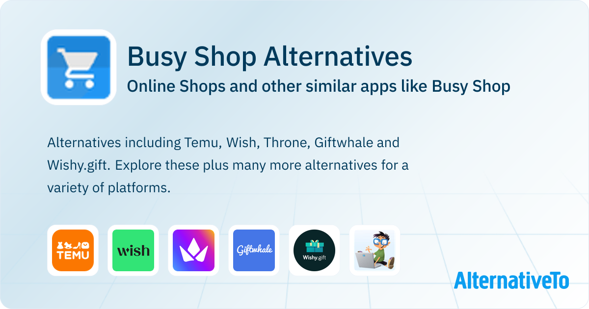 Busy Shop Alternatives: Top 22 Online Shops & Similar Websites ...