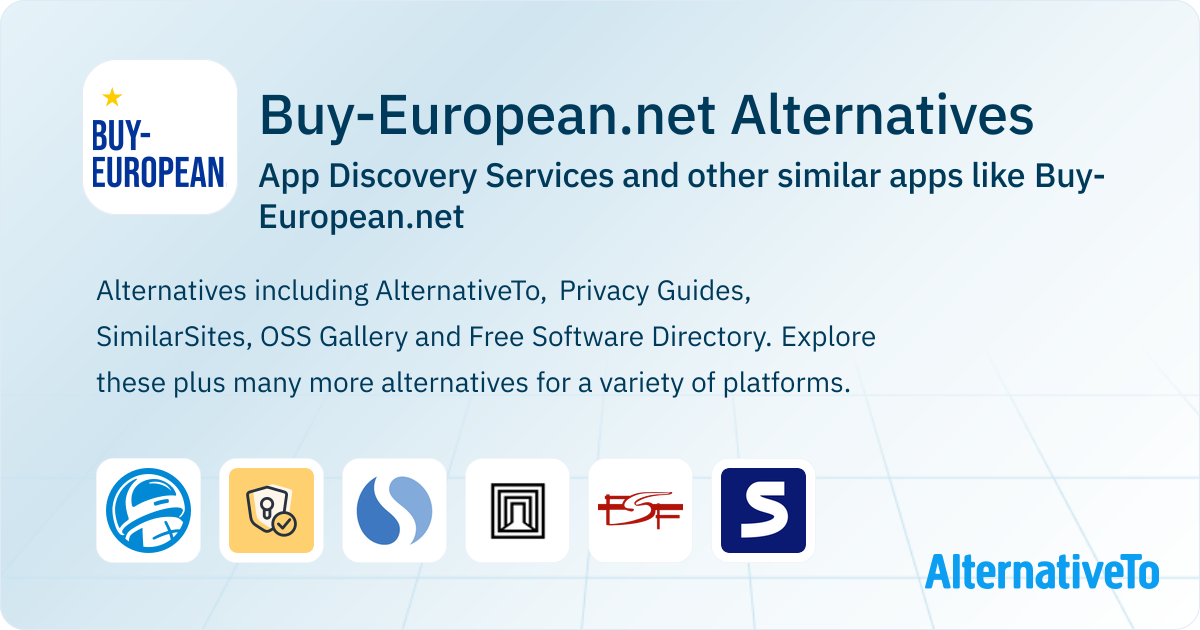 Buy-European.net Alternatives: Top 12 App Discovery Services & Similar ...