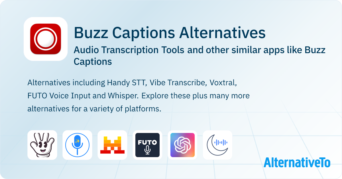 Buzz Captions Alternatives: Top 12 Audio Transcription Tools & Similar ...