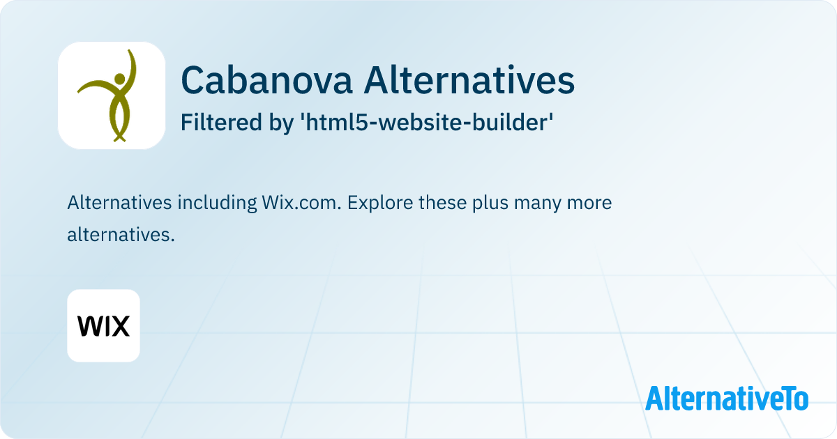 Cabanova Alternatives filtered by 'html5-website-builder' | AlternativeTo
