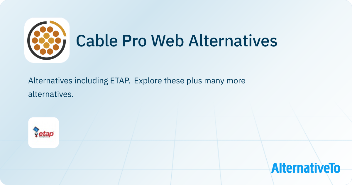 Cable Pro Web Alternatives - Explore Similar Apps | AlternativeTo