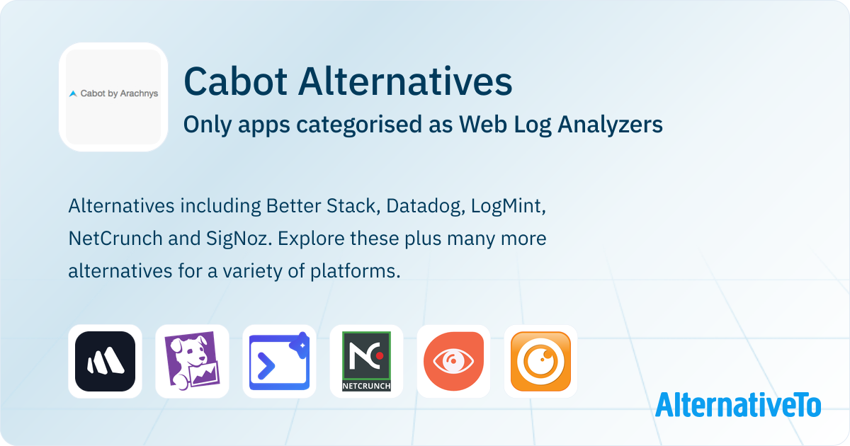 Cabot Alternatives: Top 6 Web Log Analyzers | AlternativeTo