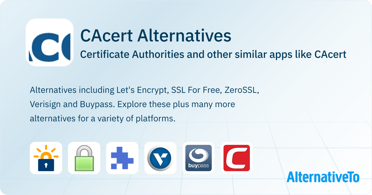 CAcert Alternatives: Top 20 Certificate Authorities & Similar Websites ...