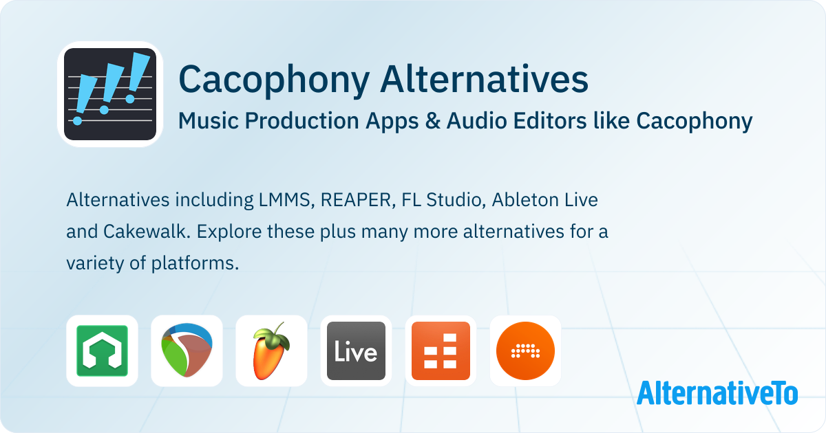 Cacophony Alternatives: Top 23 Music Production Apps | AlternativeTo